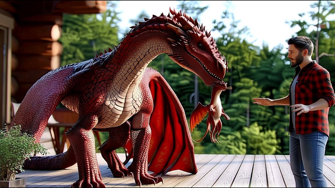 A Weeping Mother Dragon Brought Her Cub to a Human Man — What He Did ...