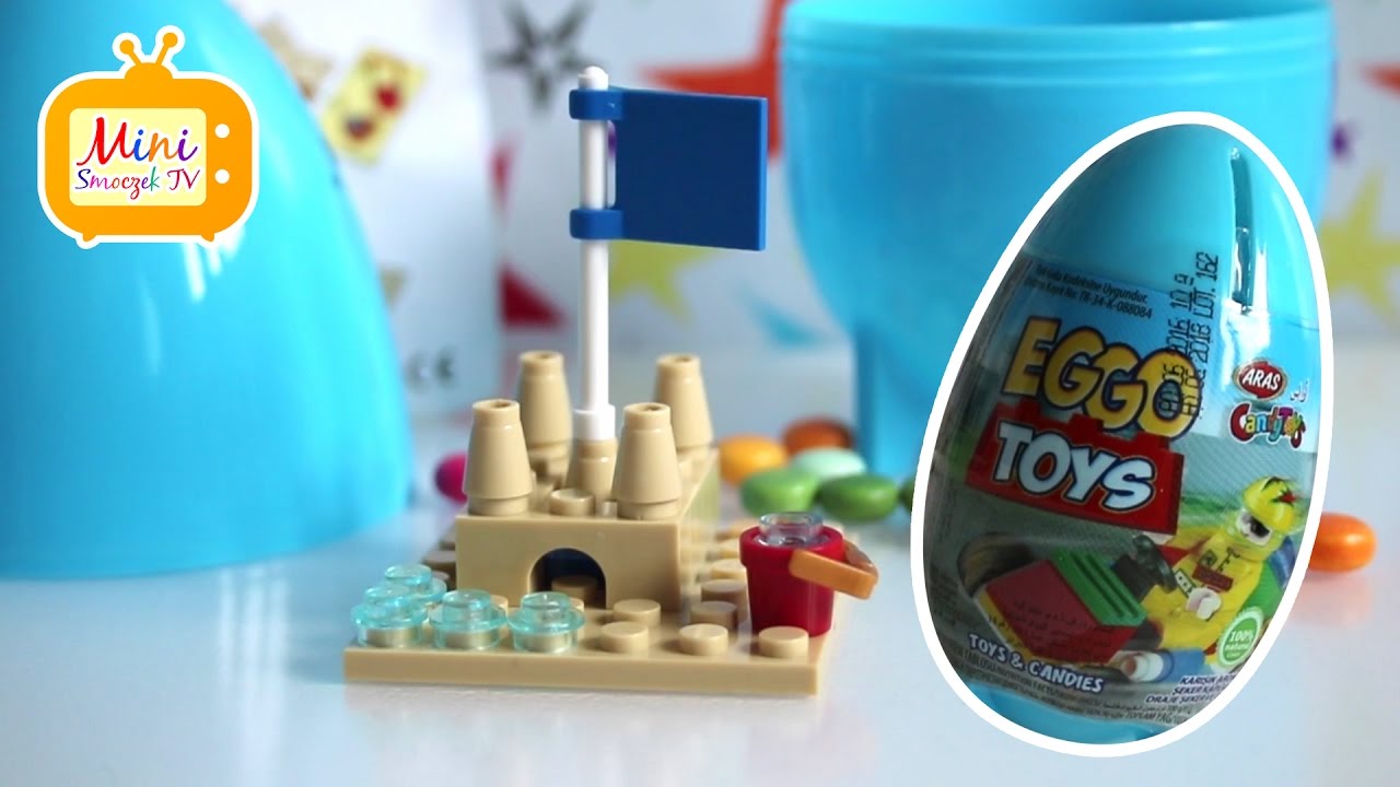 Klocki Eggo Lego w Jajkach Niespodziankach - Budujemy Zamek z Piasku ...