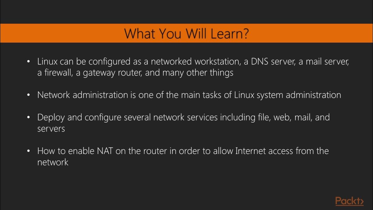 Linux Networking Solutions - Part 1 : The Course Overview | packtpub ...
