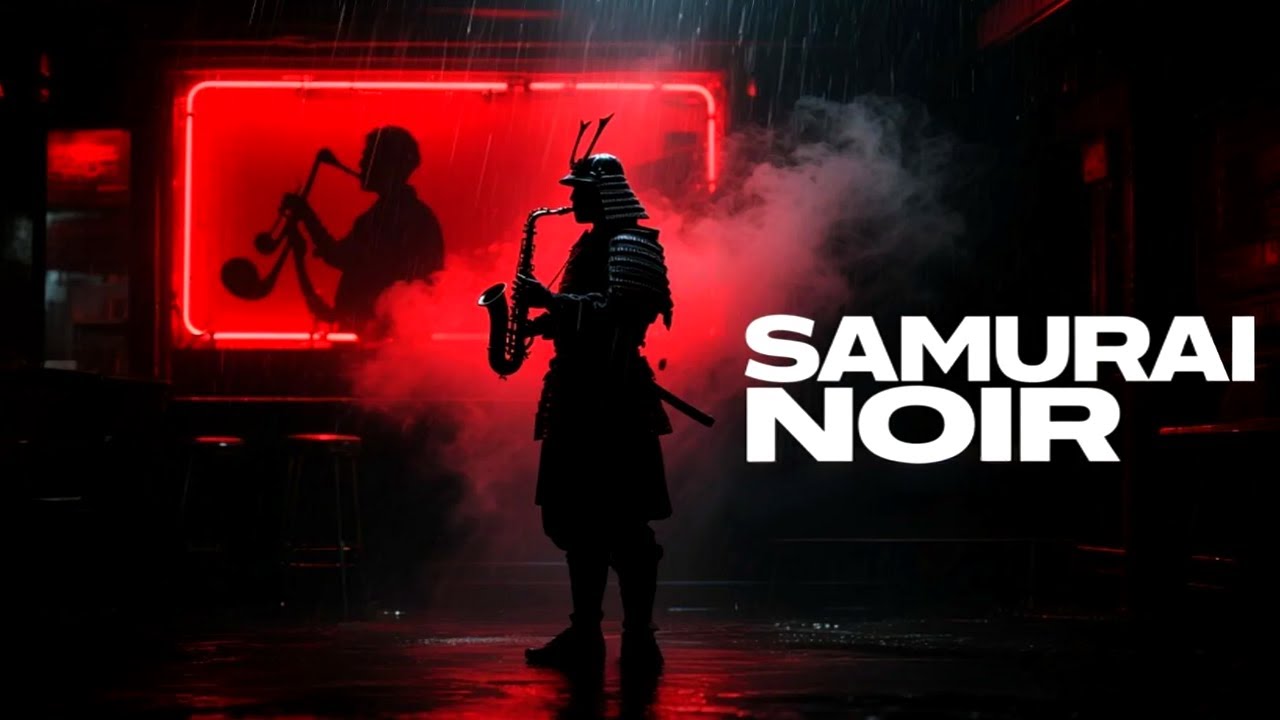 Japanese Samurai Jazz Noir | Saxophone Fusion Ambience for Study, Focus ...
