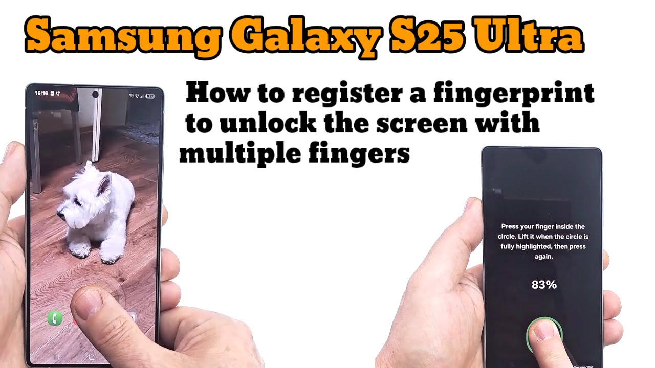 Samsung Galaxy S25 , S25 Plus and S25 Ultra fingerprint trick - YouTube
