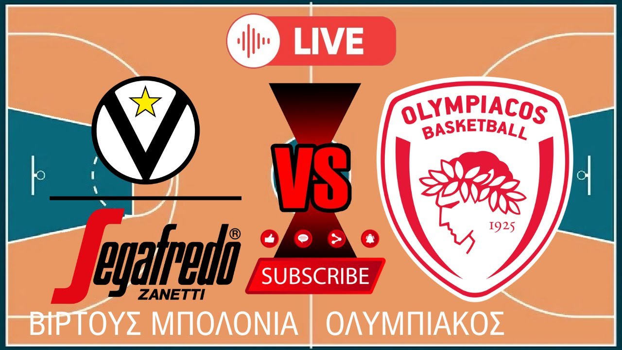 🔴 LIVE ΑΓΩΝΑΣ 🔴 ΒΙΡΤΟΥΣ ΜΠΟΛΟΝΙΑ - ΟΛΥΜΠΙΑΚΟΣ 19/12/2023 (21:30) # ...