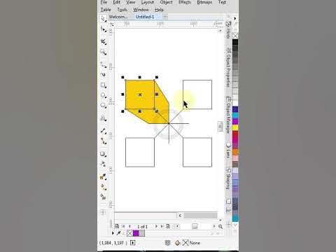 Four Square Design in Corel Draw | Tools Hacker Graphix #viralvideo - YouTube