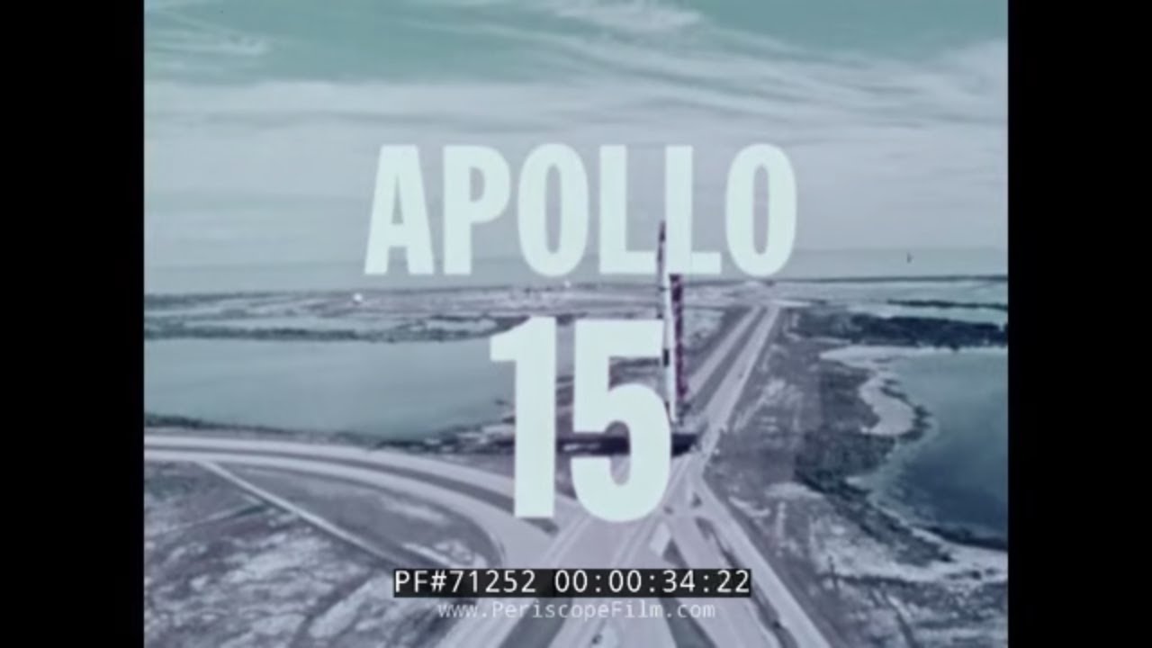 APOLLO 15 FLIGHT TO HADLEY-APENNINE LUNAR ROVER HISTORIC NASA FILM ...