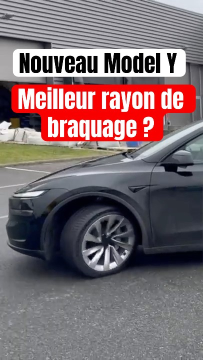 Rayon de braquage amélioré sur le nouveau Model Y #modely #tesla - YouTube