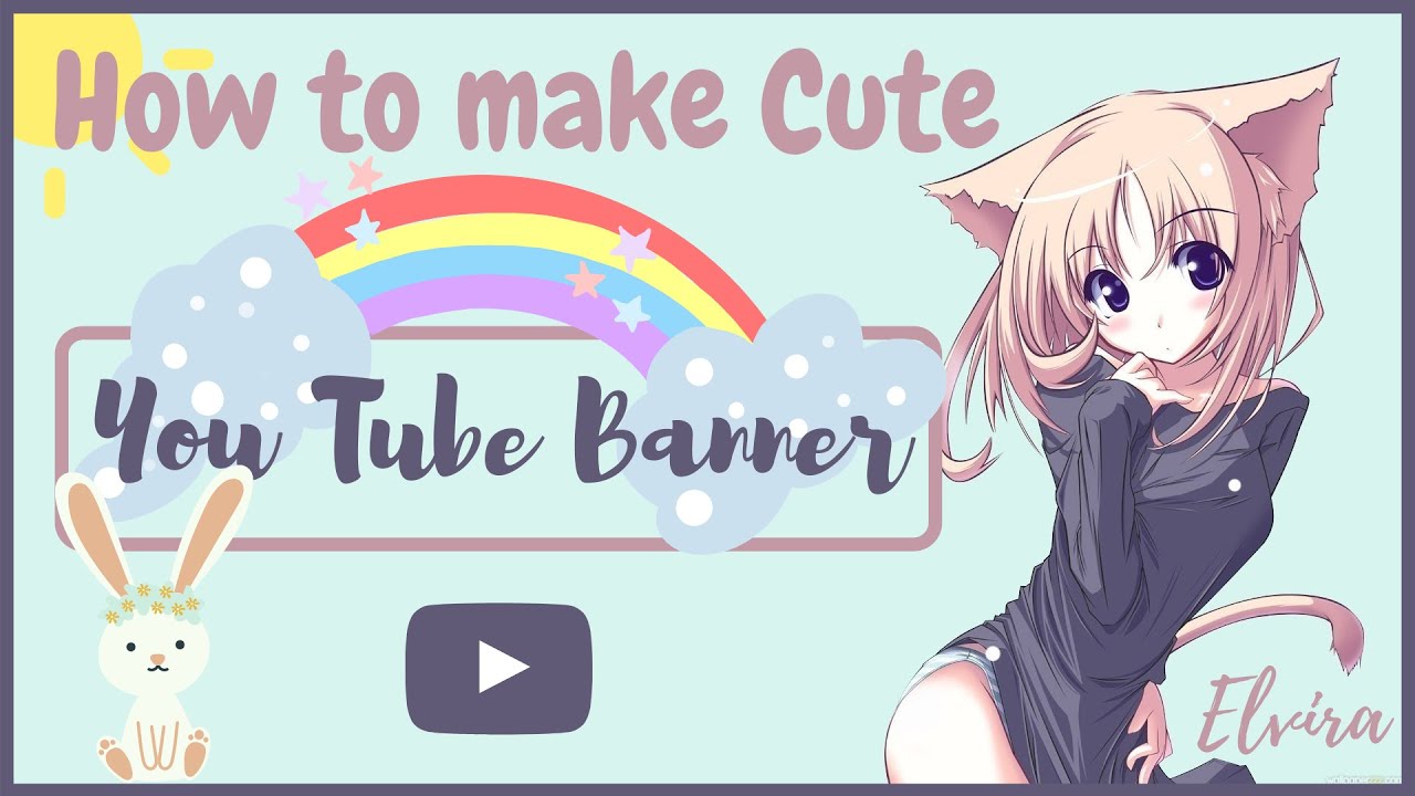 How to make Cute Youtube Channel Art/ Banner │Using Canva│Elvira│Join ...