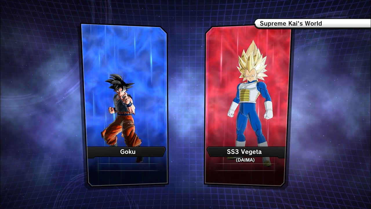 DBXV2: Goku (Festival Preset) vs. Vegeta (Super Saiyan 3, Daima) - YouTube