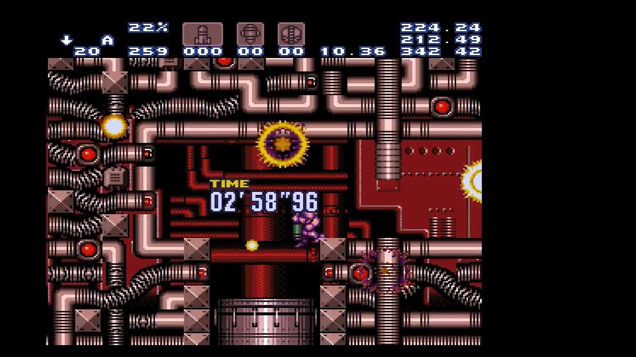 Super Metroid -- Tourian Escape Room 1 aim down strat - YouTube