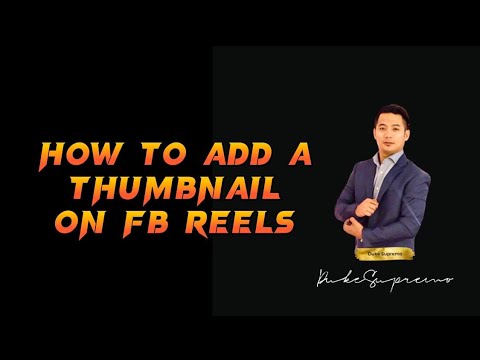 HOW TO ADD A THUMBNAIL ON FB REELS - YouTube