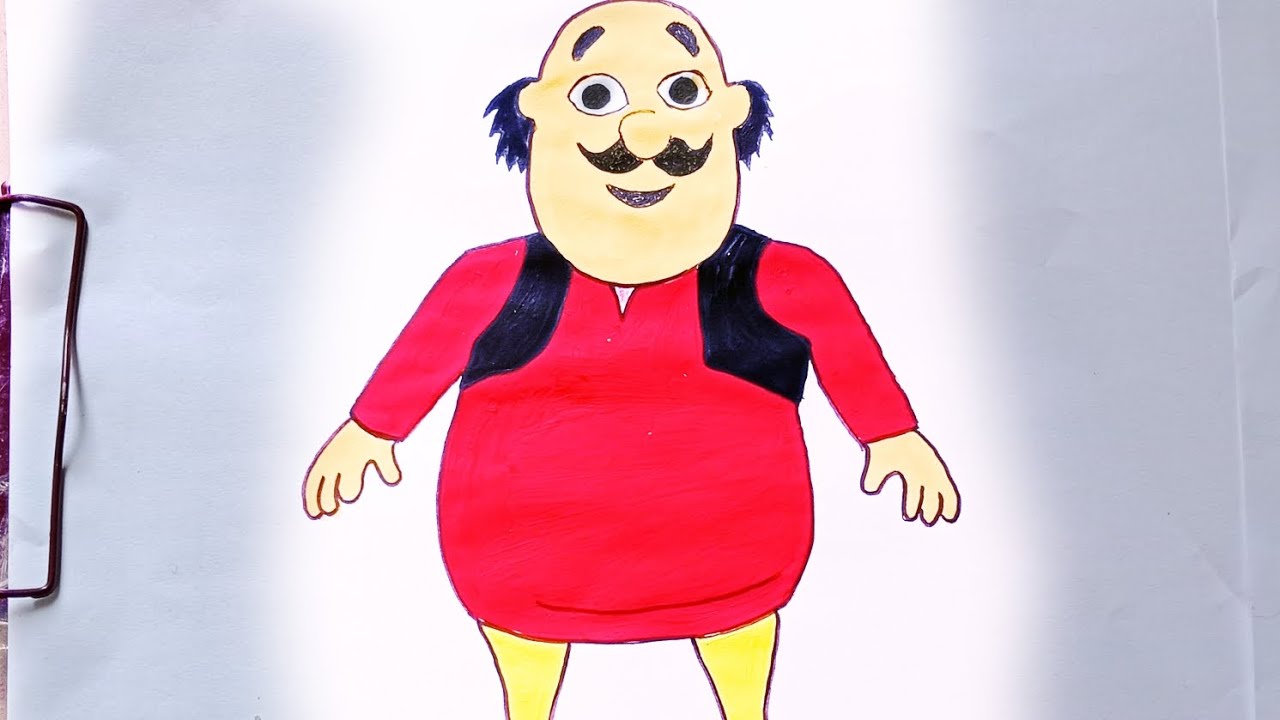 how to draw Motu Patlu drawing. - YouTube