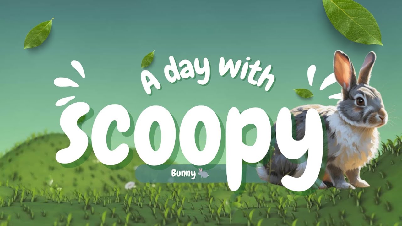 A DAY WITH SCOOPY - BUNNY ROUTINE - YouTube