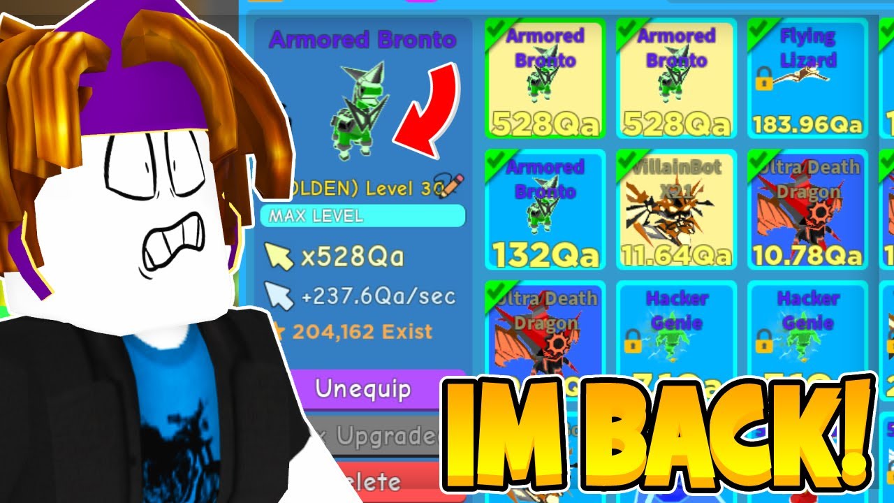 😱🦖 I UNLOCKED THE NEW DINOSAUR ISLAND & PETS In Clicker Simulator ...