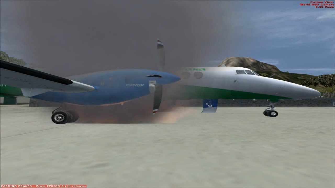 PMDG Jetstream 4100 On Fire - FSX Gameplay HD - YouTube