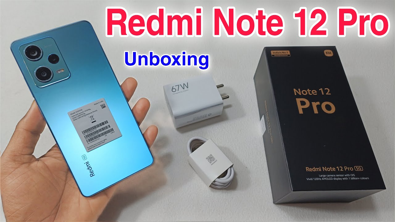 Redmi Note 12 Pro Unboxing And First Impression || Mi 12 Pro Camera ...