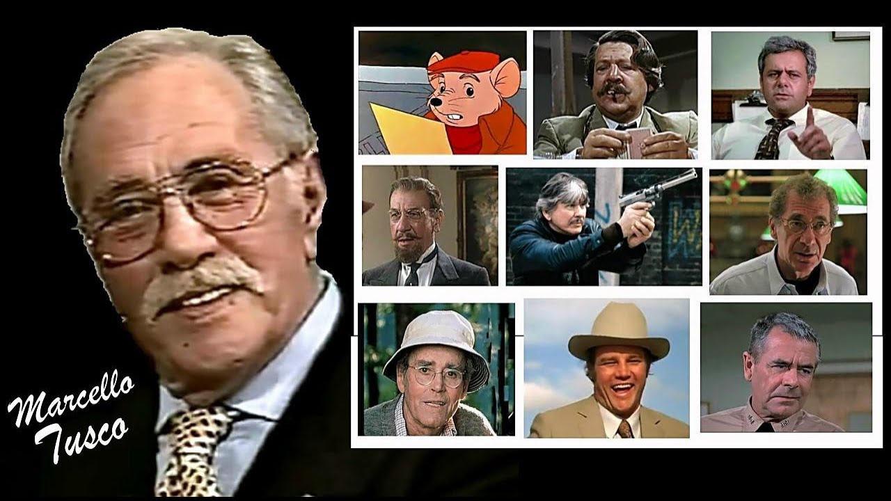 MARCELLO TUSCO (i grandi doppiatori italiani) - YouTube