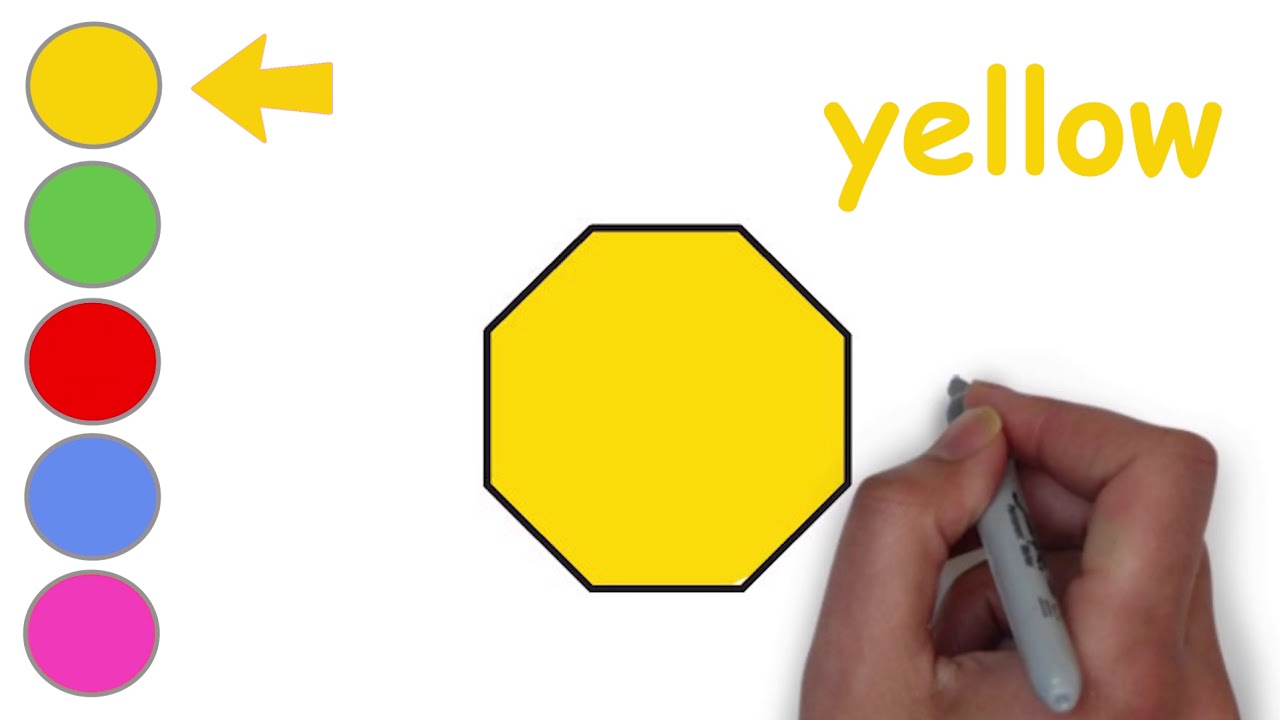 Learn Advanced Shapes in English - Drawing And Coloring For Kids ...