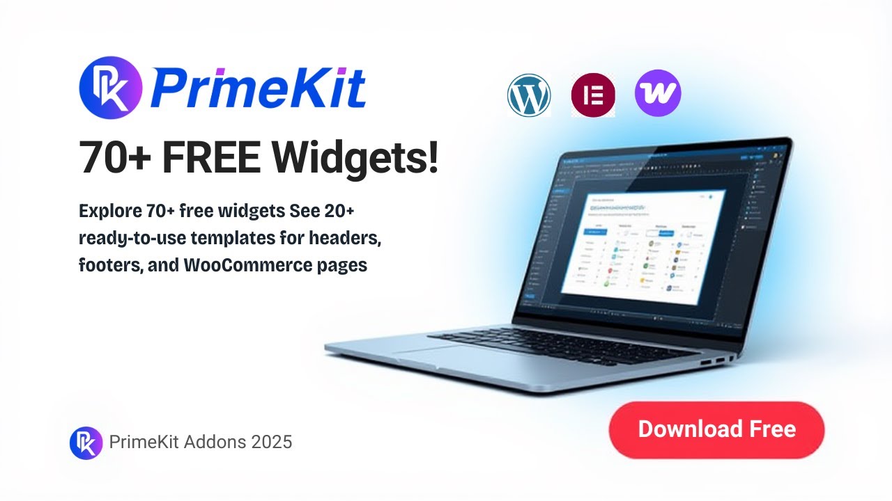 PrimeKit Addons: 70+ Free Elementor Widgets & 20+ Templates - YouTube