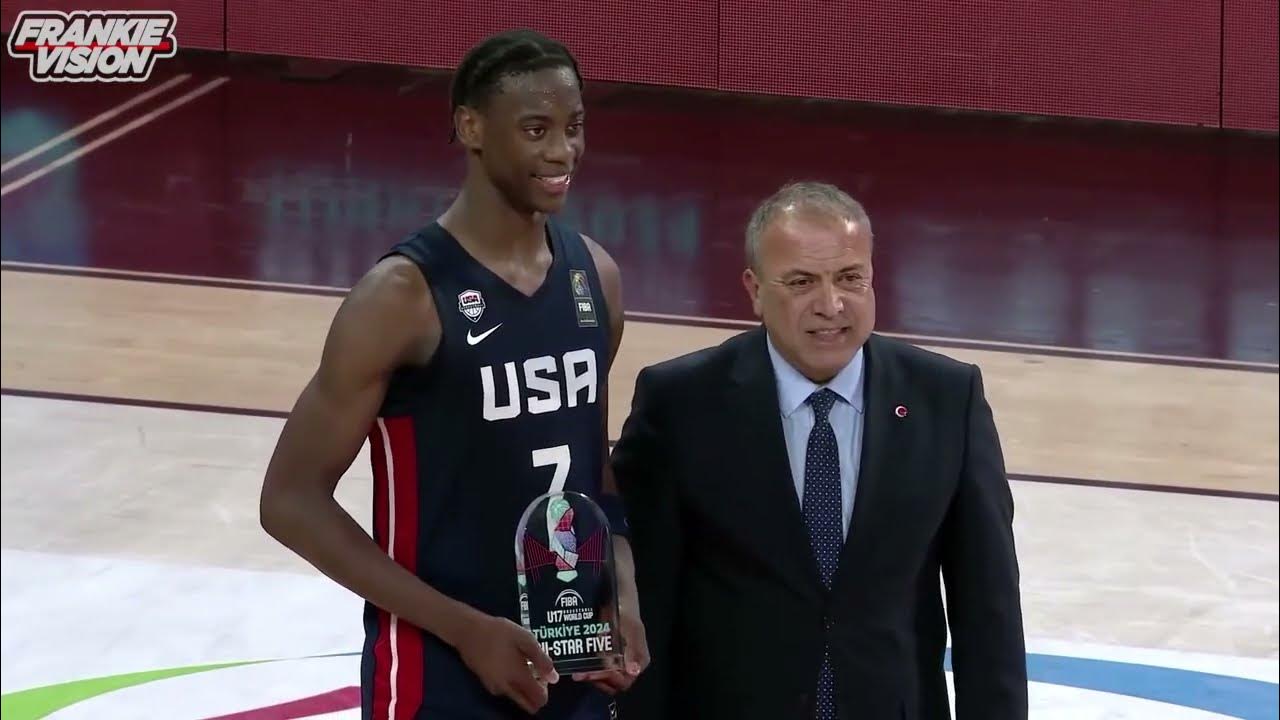 AJ Dybantsa Full U17 World Cup Highlights | 14 PPG, 4 RPG, 4 APG!!! - YouTube
