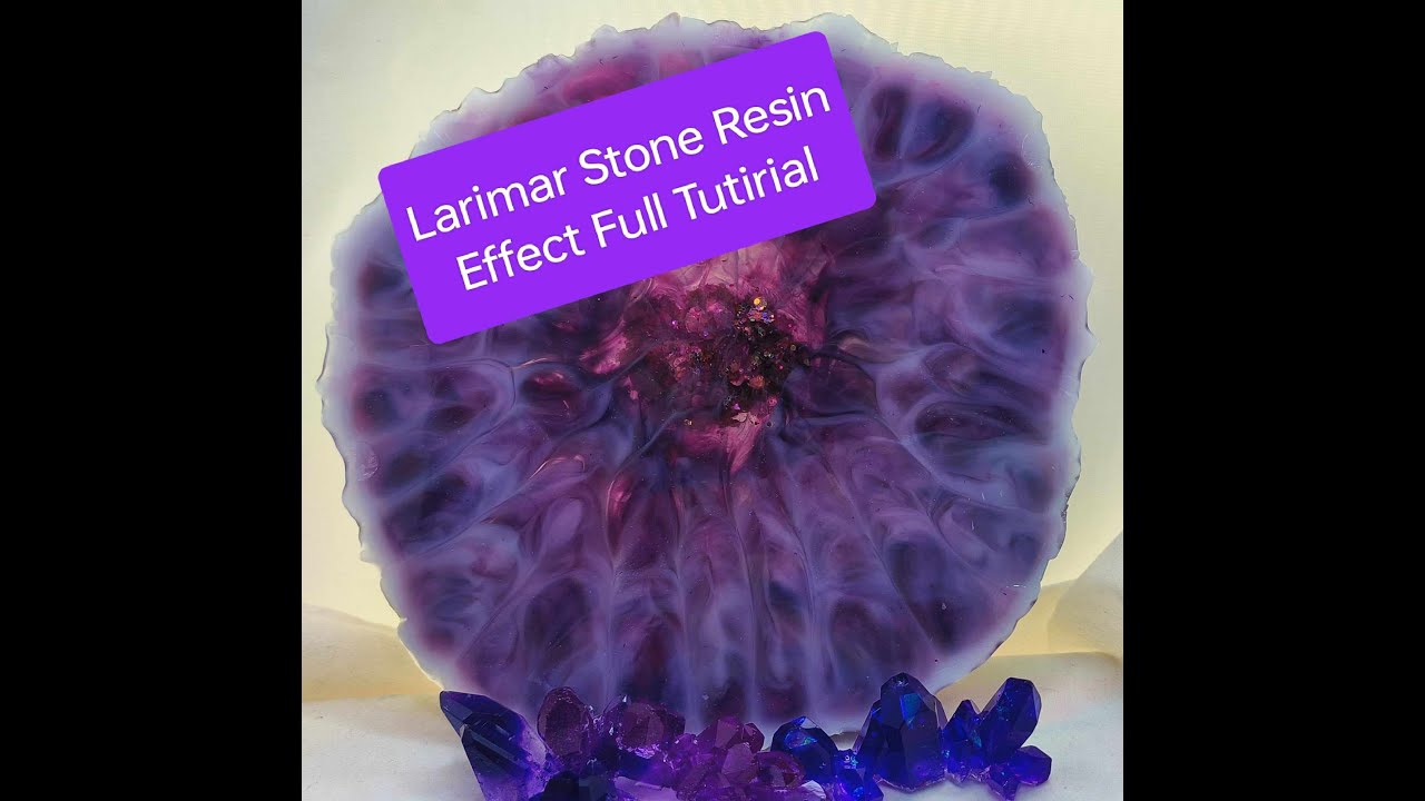 60-Larimar Stone Resin Effect Tutorial - YouTube