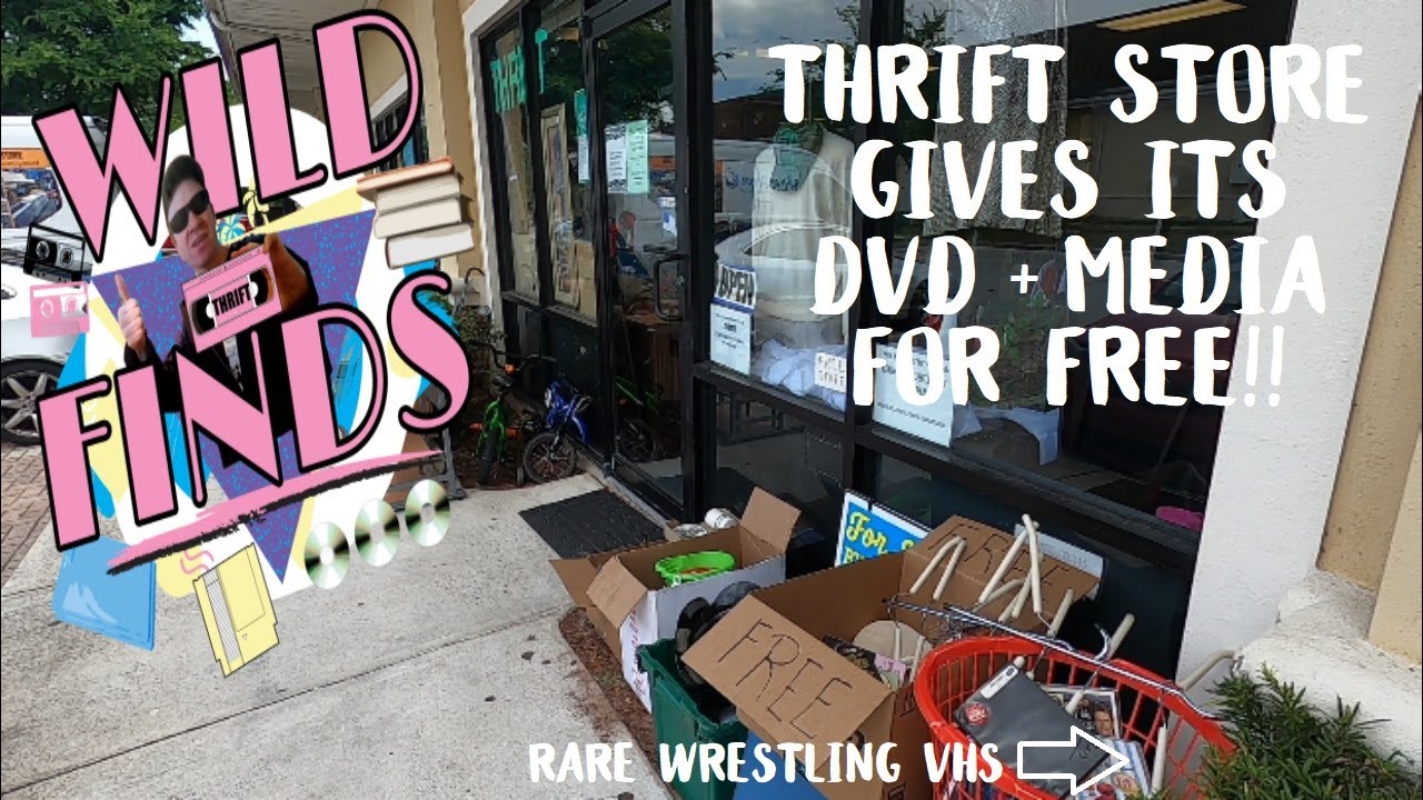 DVD VHS + Media Hunting at Thrift Stores - YouTube