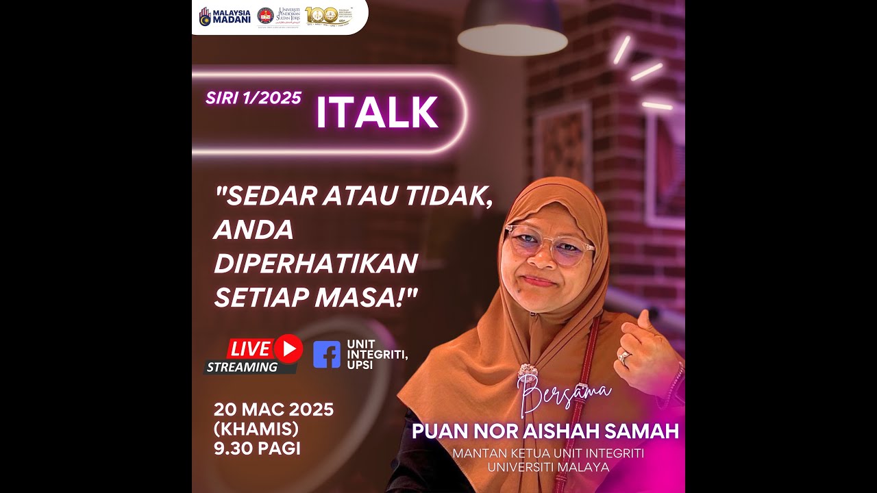 ITalk 1/2025 - Sedar atau Tidak, Anda Diperhatikan Setiap Masa! - YouTube
