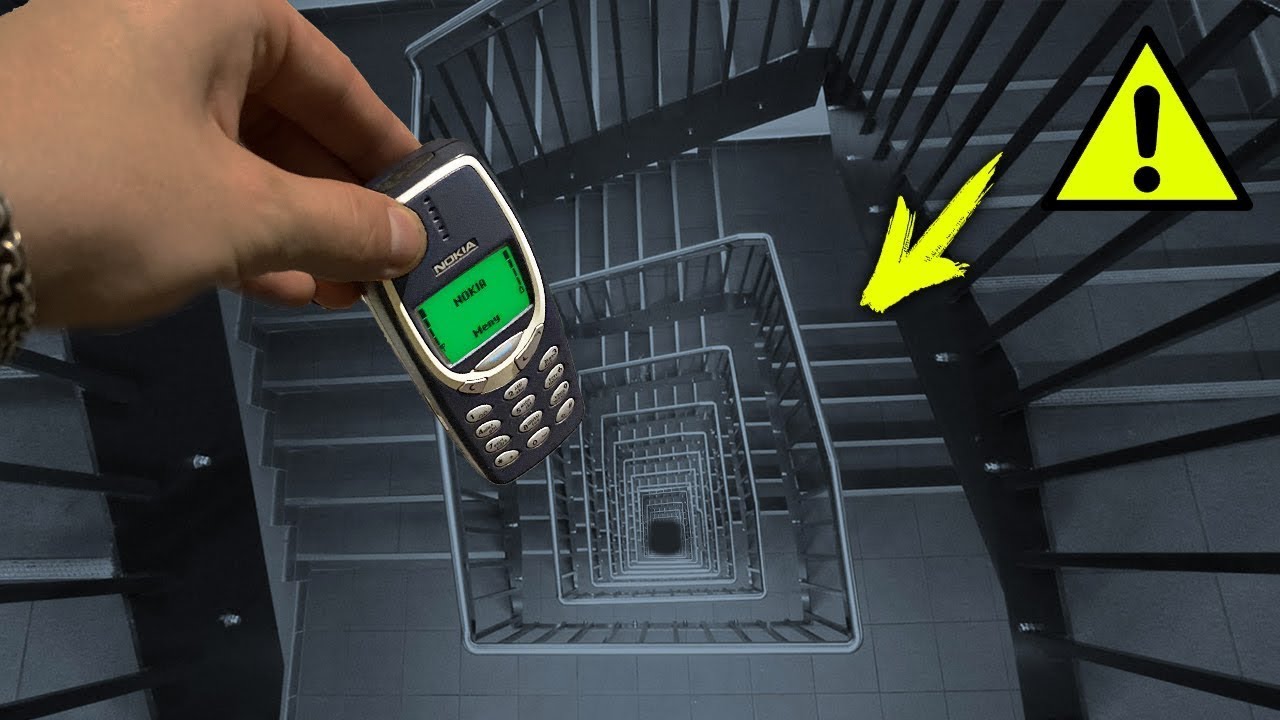 Will NOKIA 3310 survive after a flight from the 30th floor - YouTube