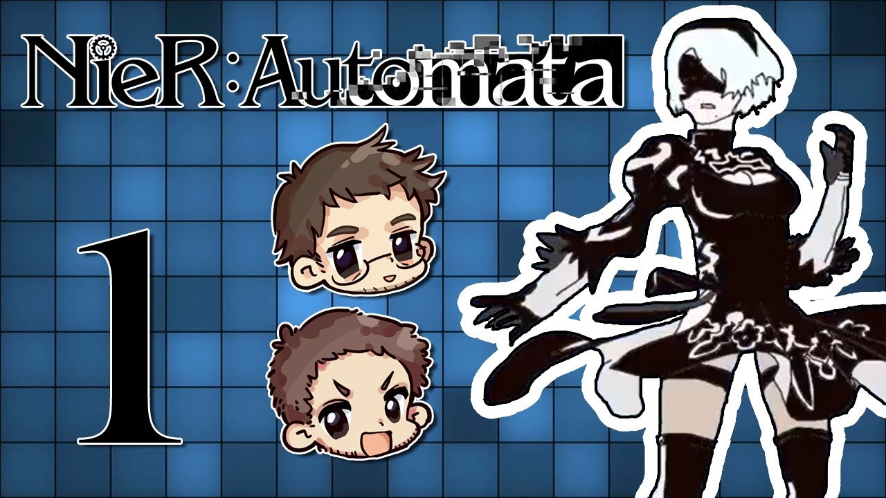 Let's Play NIER: AUTOMATA Part 1 -- Fat Guys Gaming! -- Game Boomers ...