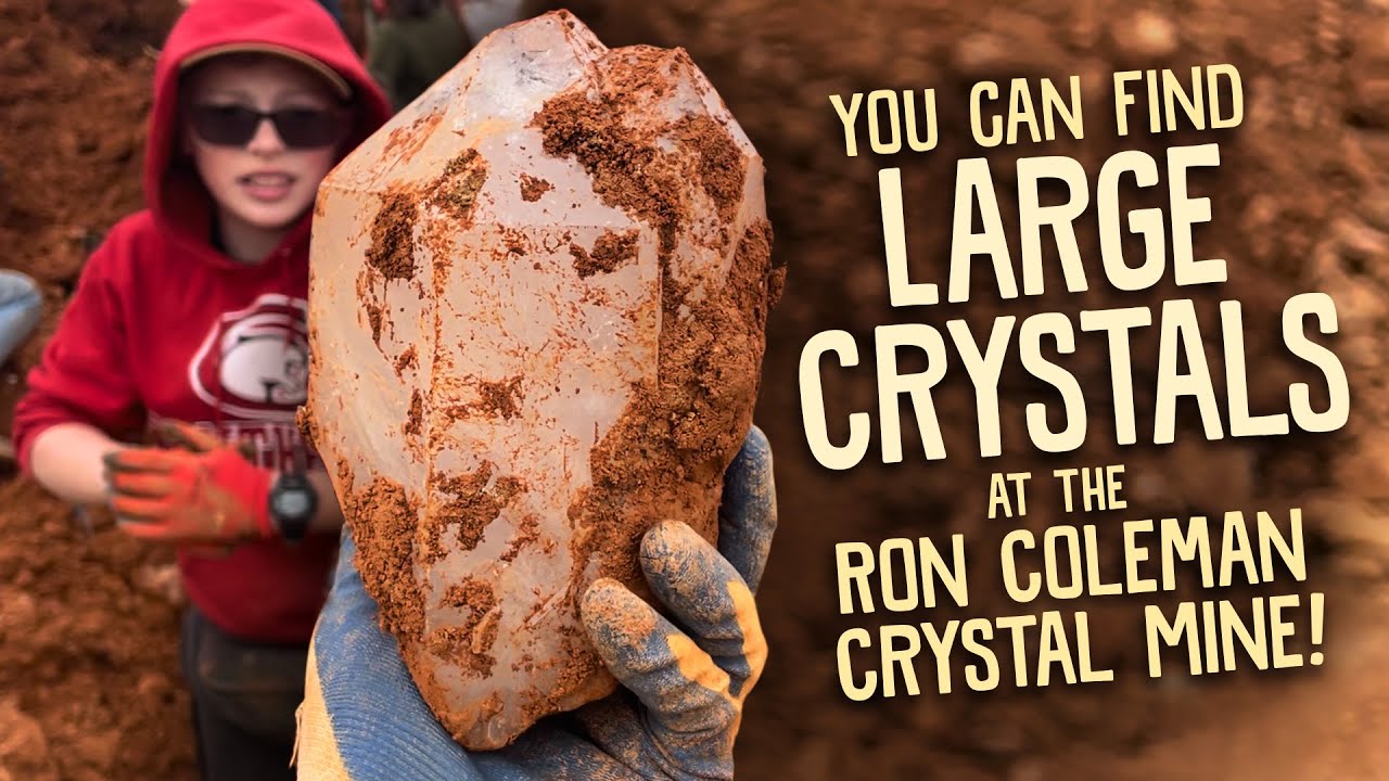 You can find LARGE CRYSTALS at the Ron Coleman Crystal Mine!! - YouTube