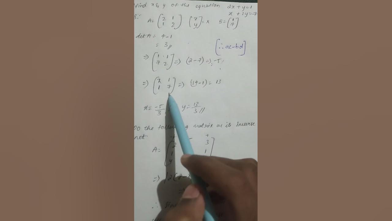 matrices part 2 - YouTube