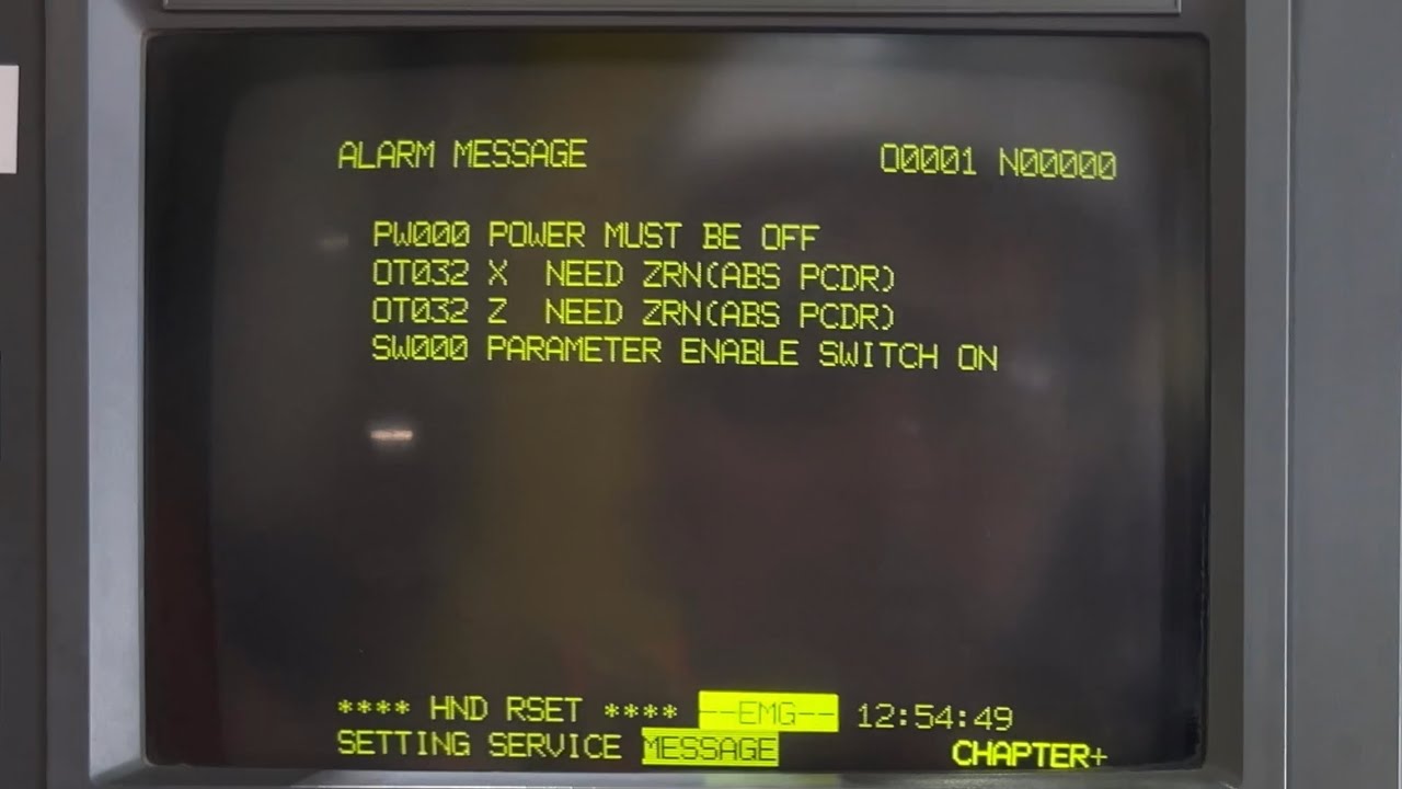 FANUC 15-TA: Cómo rehacer ZERO RETURN (ABSOLUTE POSITION parámetro 1815 ...