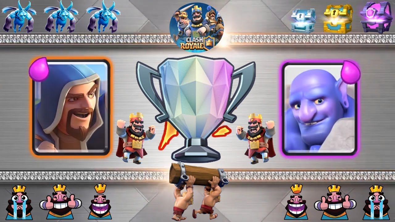 Clash Royale Gameplay Wizard and Bowler | Speed | Defense | Attack ...