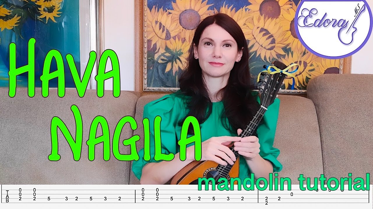 HAVA NAGILA - Mandolin Tutorial with on-screen Tab - Jewish Folk Song ...