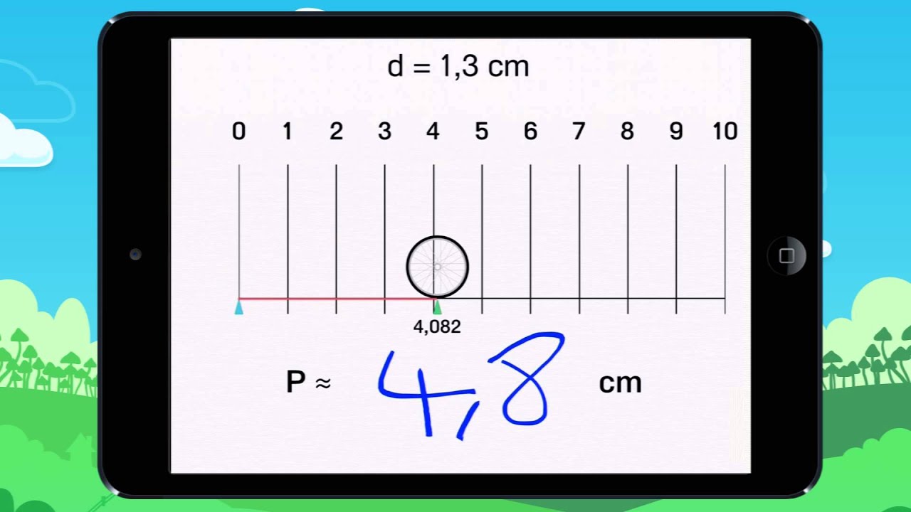 Vidéo 2 Fais rouler le cercle sur la droite graduée pour connaître son ...