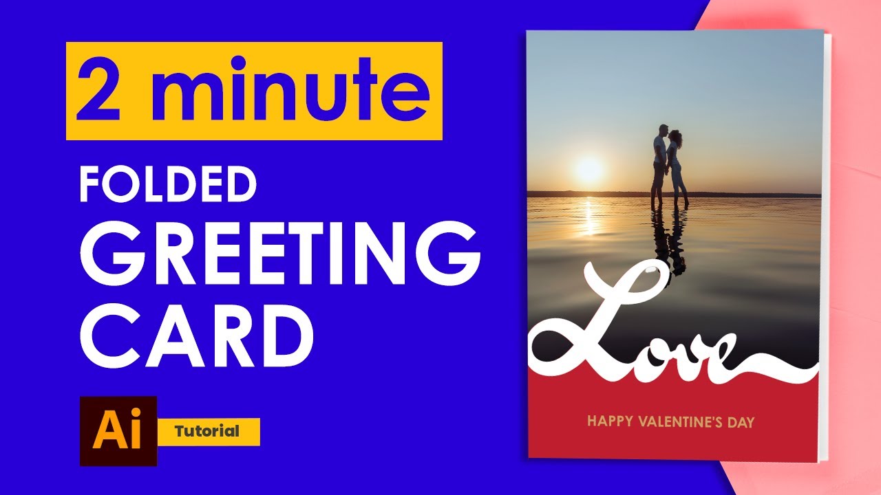 How to Create a TYPE SHAPE IMAGE FRAME and Greeting Card in Adobe ...