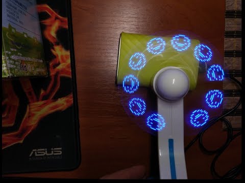 USB LED Message Fan with Computer Programming - YouTube