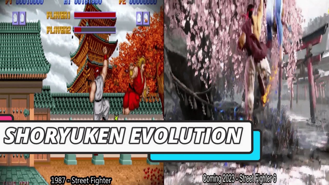 Evolution Ryu Shoryuken Street Fighter (1987-2023) - YouTube