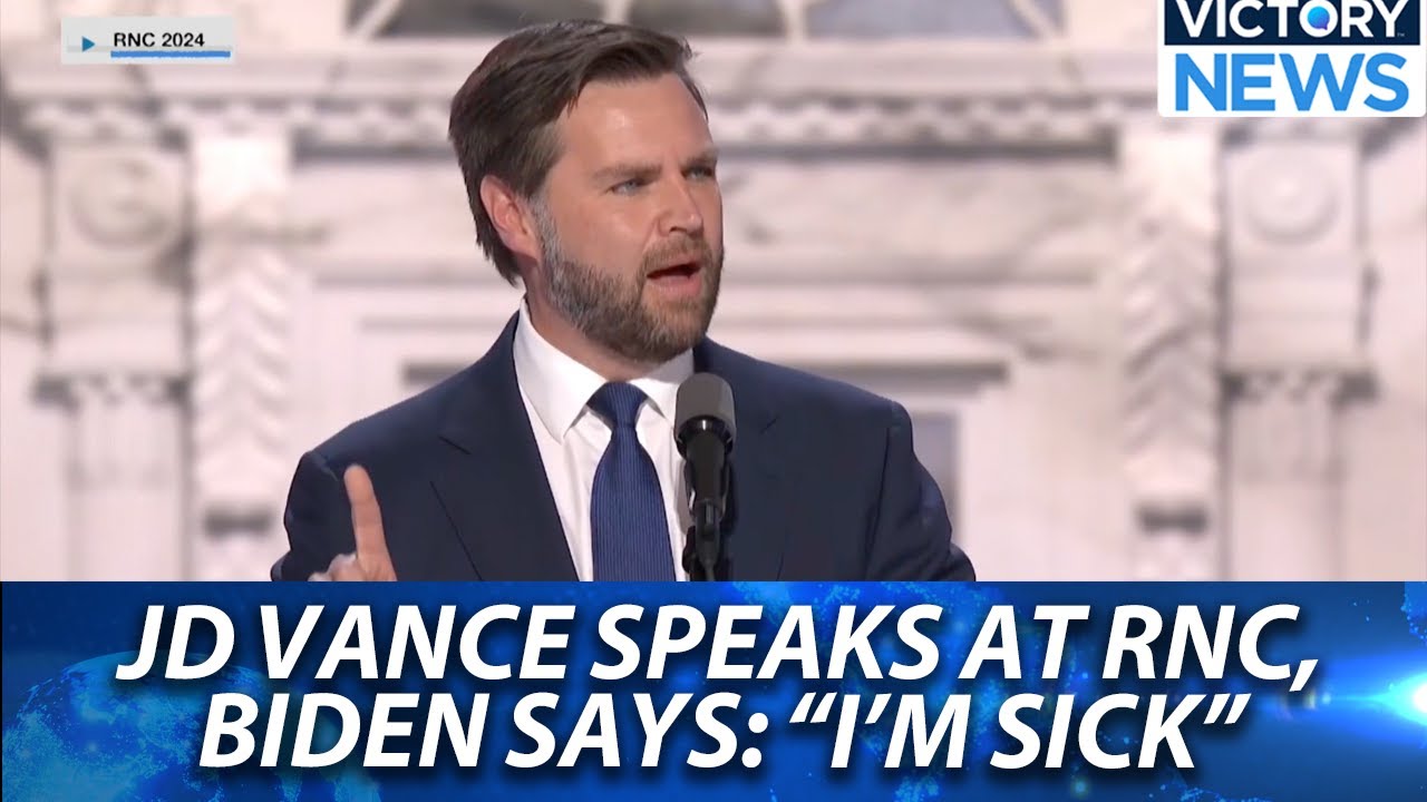 Victory News: JD Vance Speaks at RNC, Biden Says "I'm Sick" - YouTube
