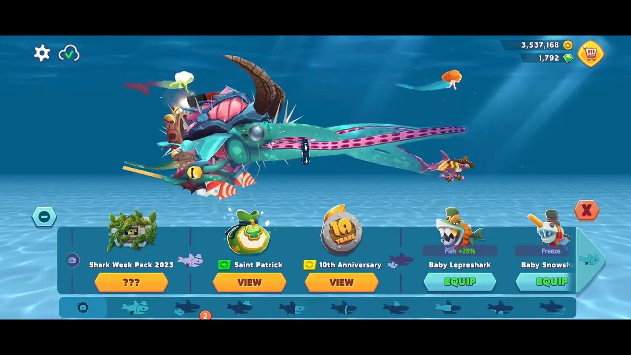 Mermaids unlocked - Hungry shark evolution - YouTube