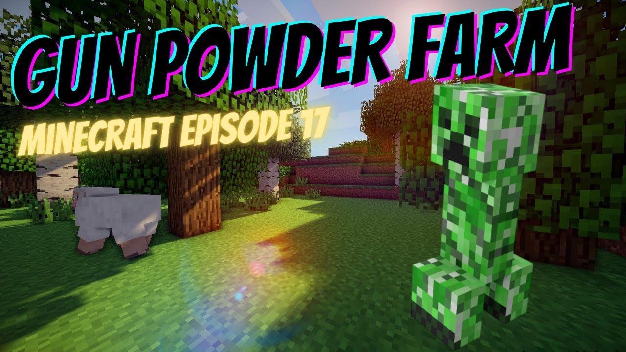 Gun Powder Farm - Minecraft Episode 17 - Minecraft Season 1 [Minecraft ...
