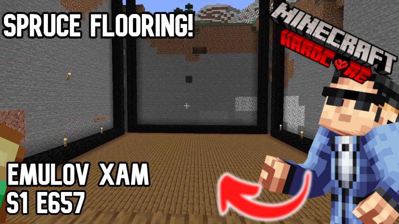 Spruce flooring! Minecraft Hardcore Let's play S1 E657 - YouTube