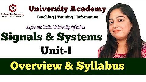 Signals & Systems Lectures (AKTU) - YouTube