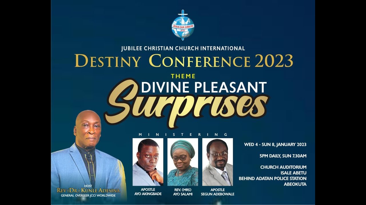 JCCI 2023 DESTINY CONFERENCE (DAY 1: WEDNESDAY, 4TH JANUARY 2023) - YouTube