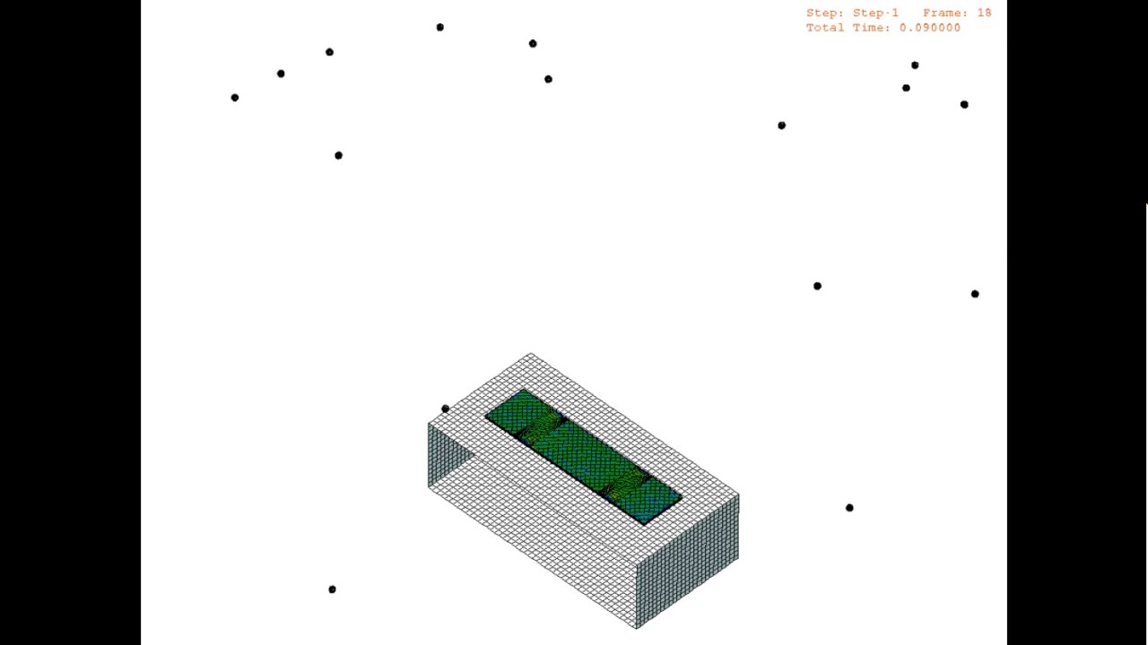 Finite element simulation of Almen strips (Shot Peening) - YouTube