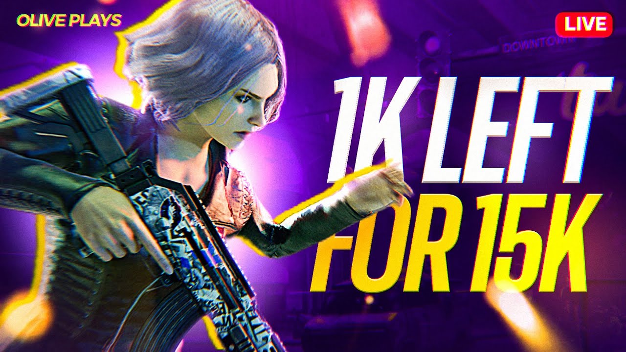 🔴BGMI || Road To 15K || Very Close to reach CONQUEROR || 15k Pe SUB ...
