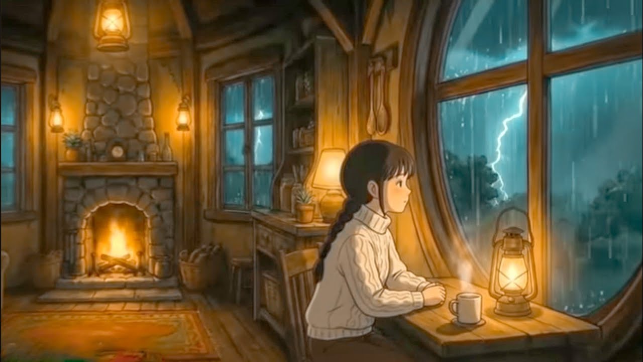A Quiet Rainy Day That Felt Like Home l Ghibli-Style | The cozy ...