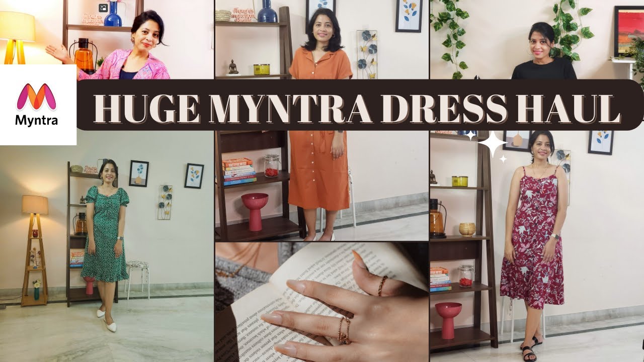 HUGE Myntra Dress Haul - Midi dresses try and style haul *all under ...