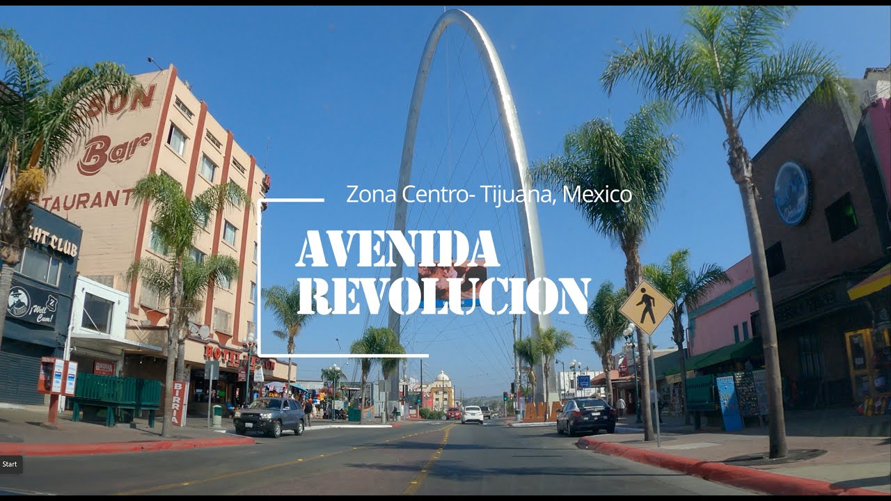 Avenida Revolucion Drive and Walking Tour in 4k Tijuana, Mexico - YouTube