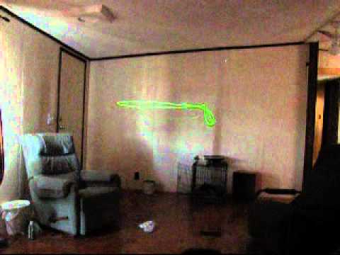 homemade laser show - YouTube