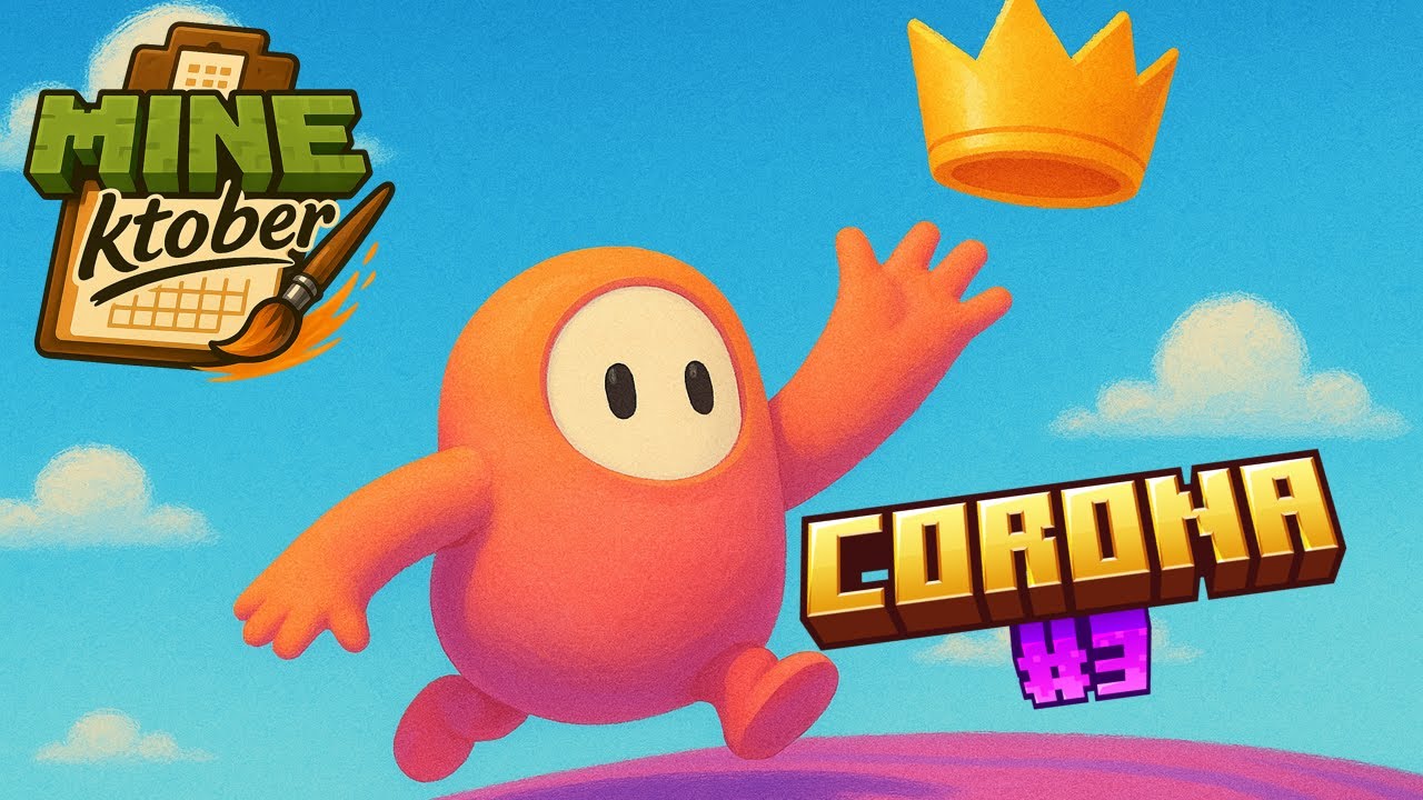 Construyendo un Fall Guy con Corona | Minektober - YouTube