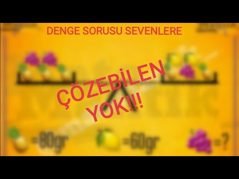 Kolay 90 saniyelik test, mantık soruları, zeka soruları, matematik, matemantik